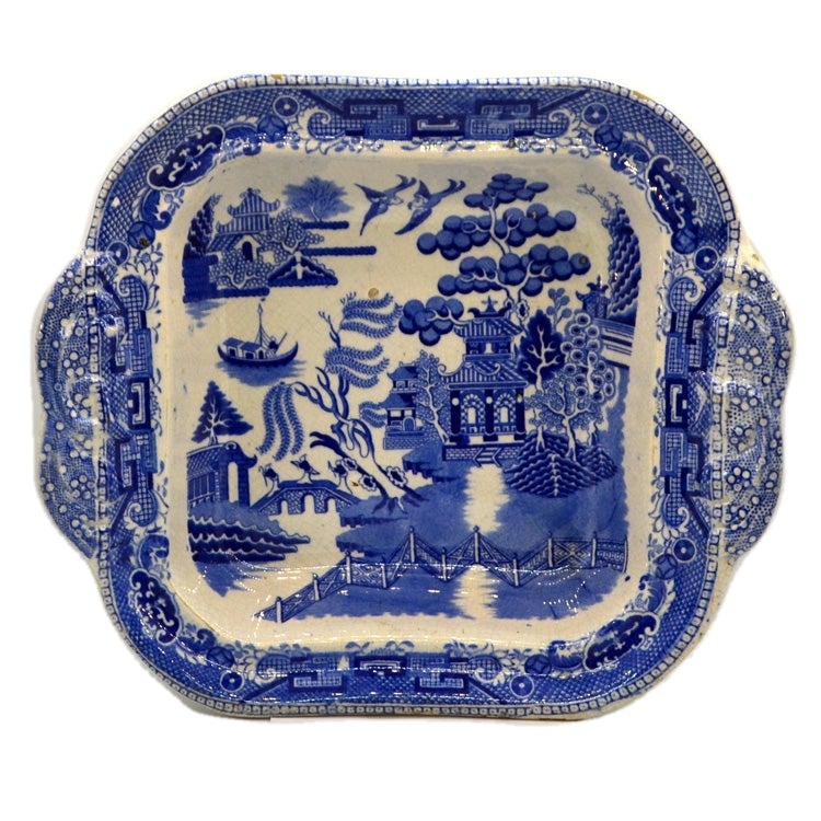 Willow Pattern Blue & White Ironstone China – Vintage Farmhouse Antiques