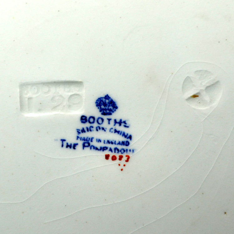 Booths The Pompadour Silicon China Rimmed Soup Bowl – Vintage Farmhouse ...