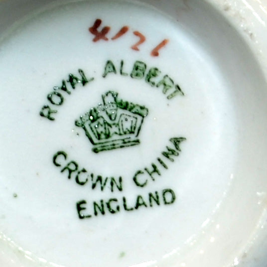 Royal Albert Crown Blue and White China pattern 4126 Teacup and Saucer ...