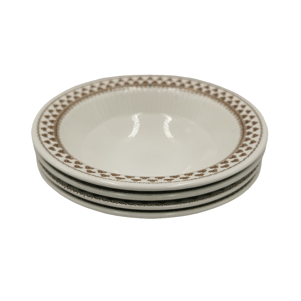 Adams Sharon Brown and White China Cereal Bowl – Vintage Farmhouse Antiques