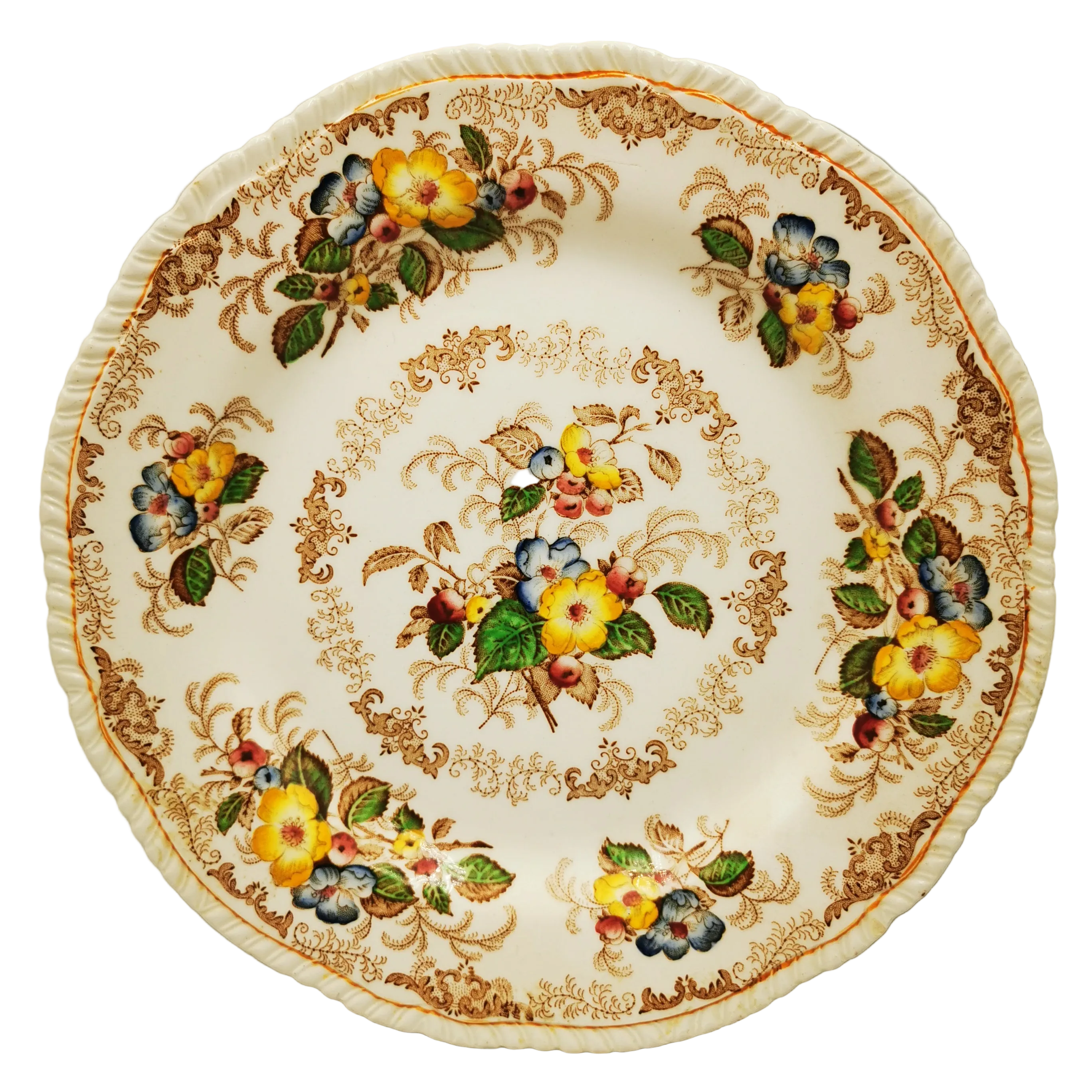 Antique Ridgway Apple Blossom China Dinner Plate – Vintage Farmhouse ...
