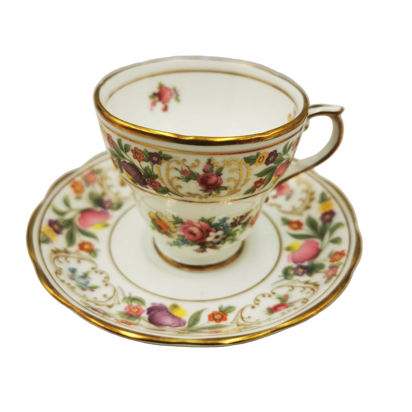 Hammersley Dresden Spray Floral China Demitasse Cup and Saucer ...