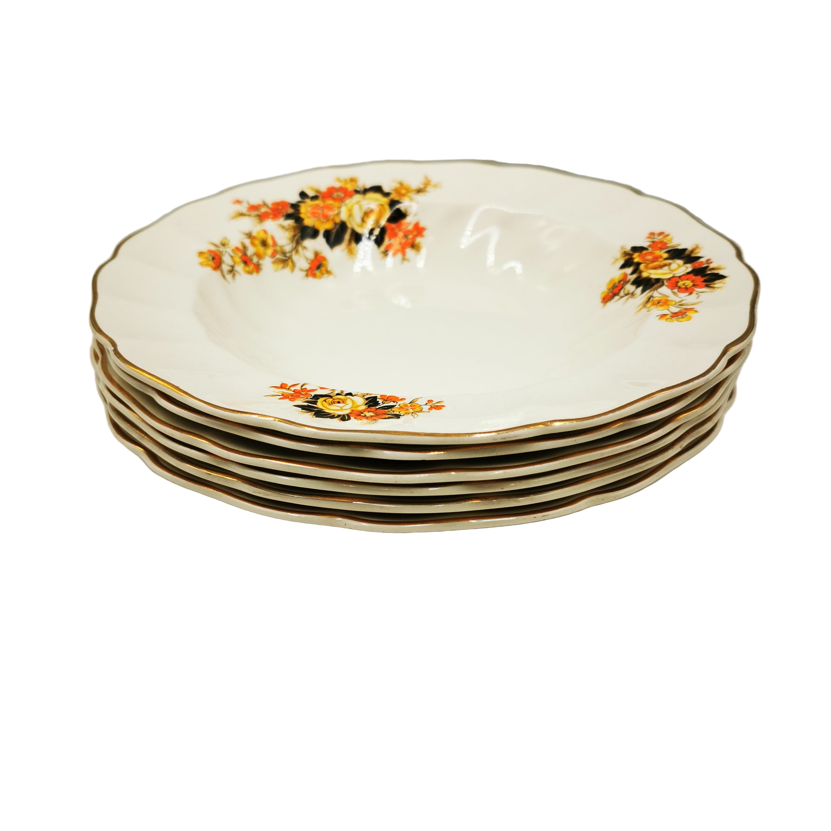 Johnson Brothers China Old Chelsea Autumn Flowers Rimmed Soup Bowl ...