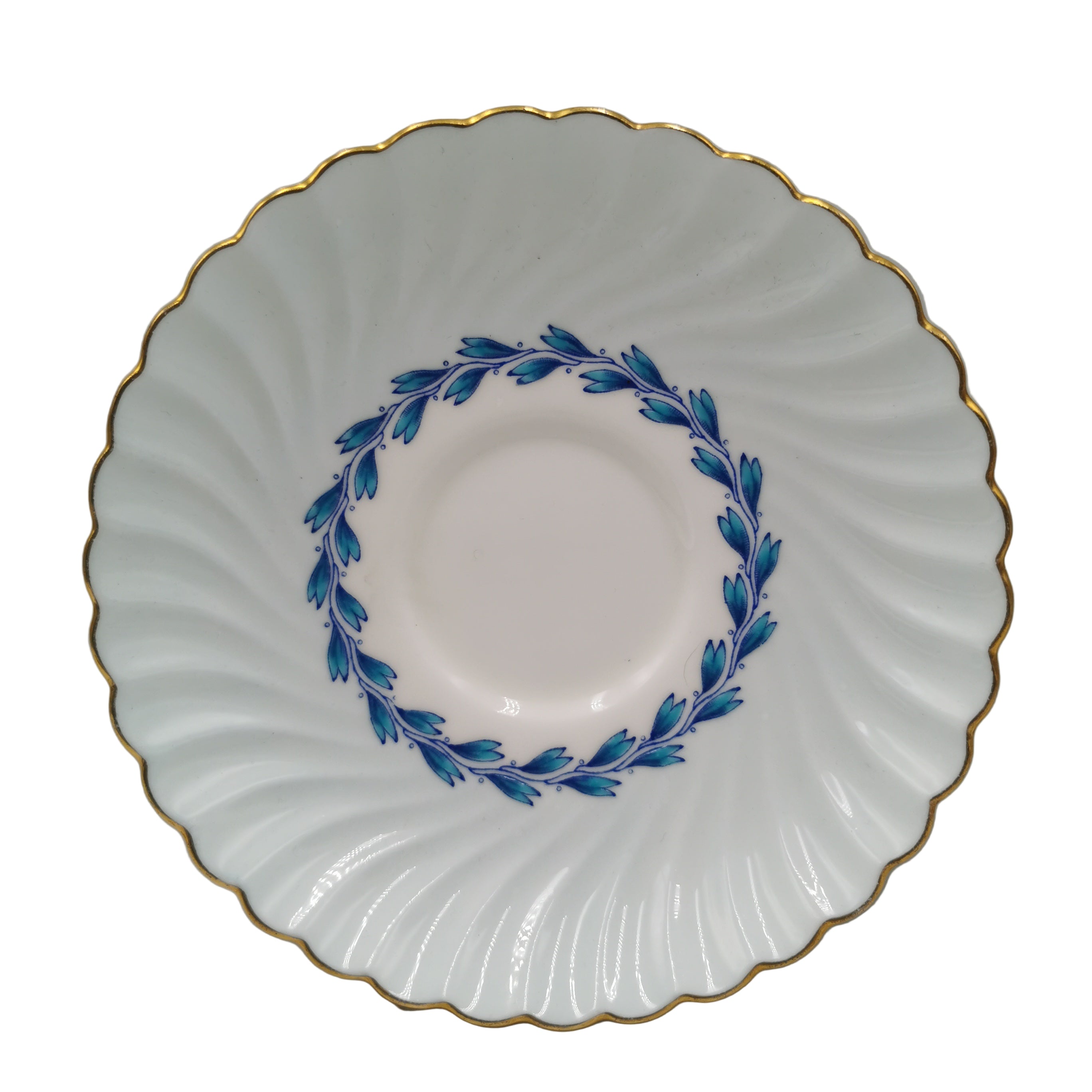 Mintons China Blue Cheviot S451 Saucer – Vintage Farmhouse Antiques