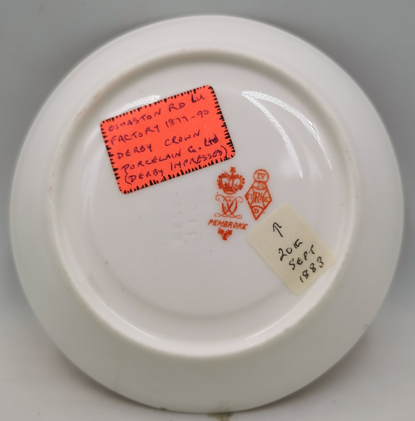 Royal Crown Derby China Pembroke Saucer 1883 – Vintage Farmhouse Antiques