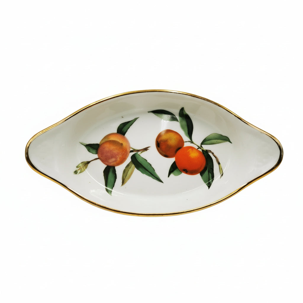 Royal Worcester China Evesham Gold Oval Serving Dish – Vintage ...