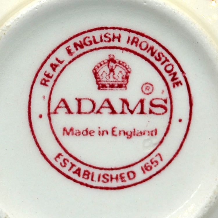 Adams English Scenic Red and White China Teacup – Vintage Farmhouse ...