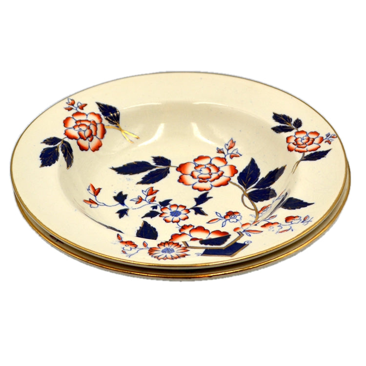 A Superb Pair of Antique Floral China 10.5-inch Soup Plates – Vintage ...