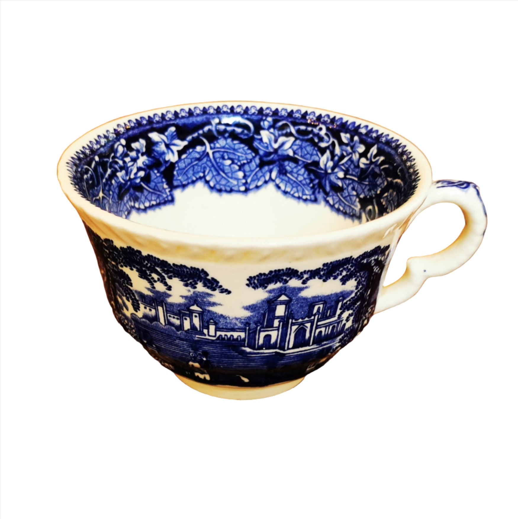 Vintage Masons Blue Vista China Wide Bowl Teacup – Vintage Farmhouse ...