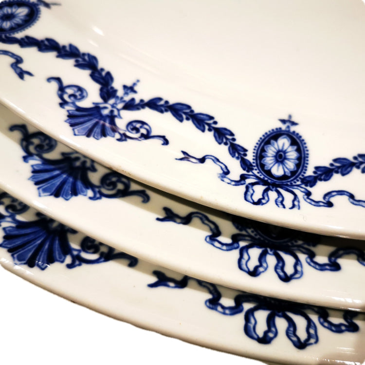 Keeling & Co Antique Blue and White China Clyde Platter Set – Vintage ...