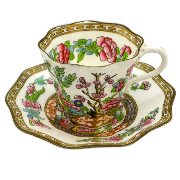 Antique Coalport China Indian Tree Demitasse Coffee Cup and Saucer – Vintage Farmhouse Antiques