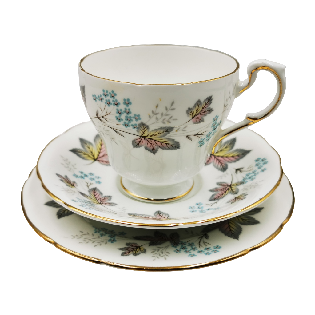 Paragon China Enchantment Teacup Saucer and Side Plate Trio – Vintage ...