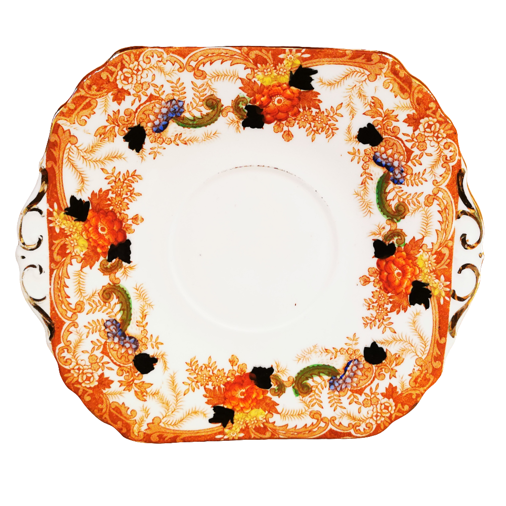 Antique Doric China Brown Imari China Cake Plate – Vintage Farmhouse ...