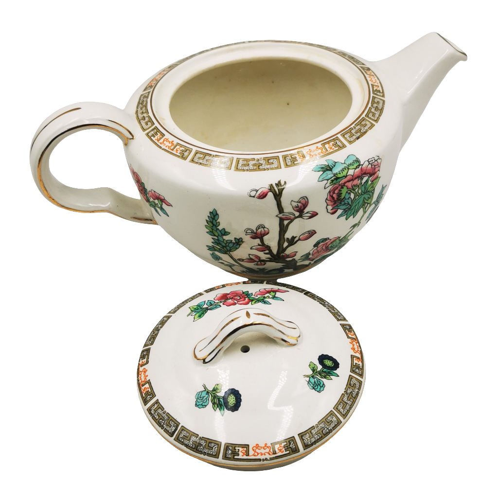 John Maddock & Sons Indian Tree China Teapot – Vintage Farmhouse Antiques