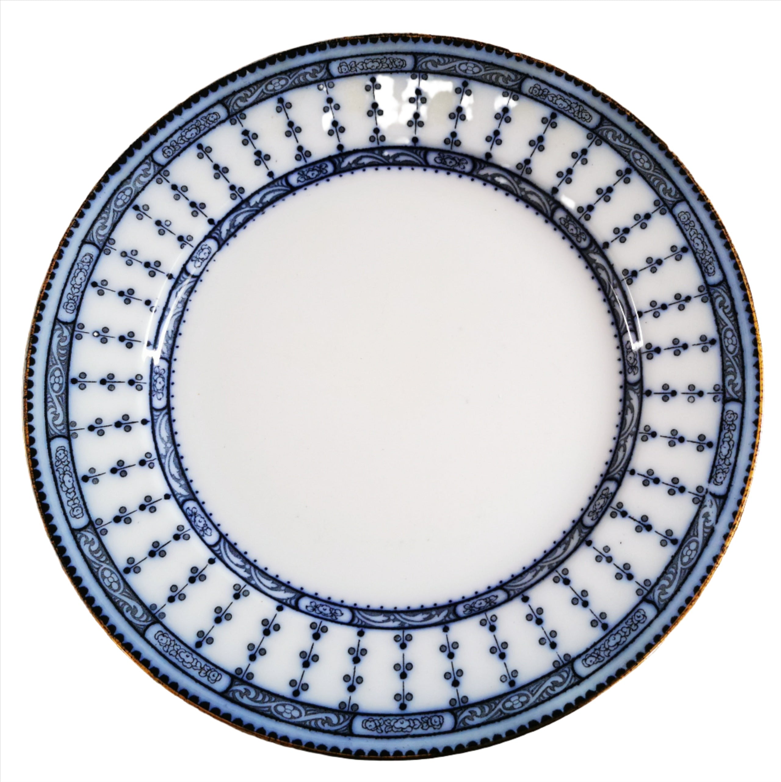Antique Keeling & Co Burslem Losol Ware Pompadour Pattern Dinner Plate ...