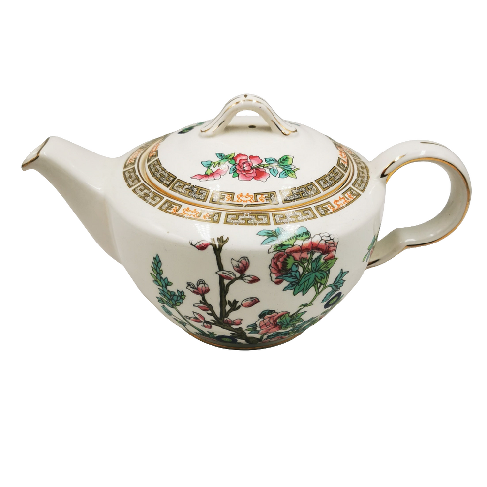 John Maddock & Sons Indian Tree China Teapot – Vintage Farmhouse Antiques