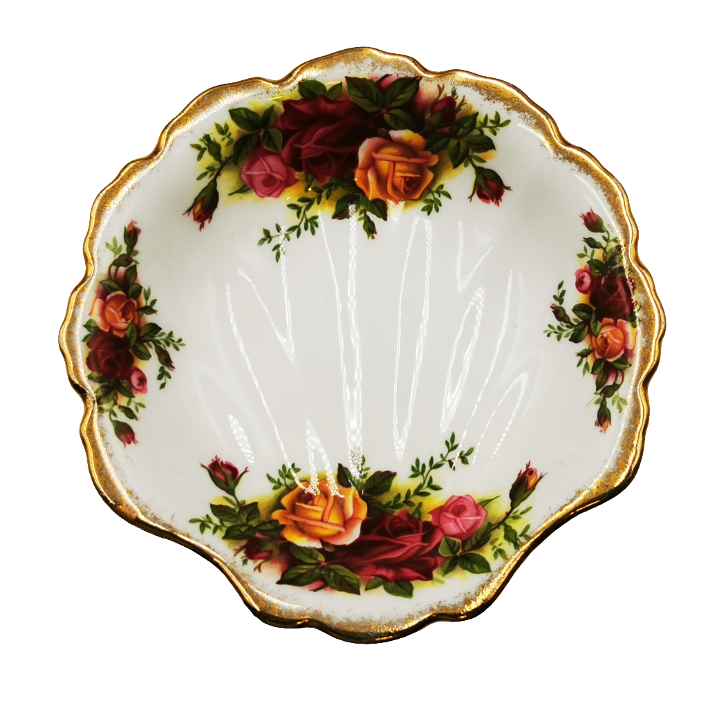 Royal Albert Old Country Roses Shell Trinket or Bonbon Dish Second ...