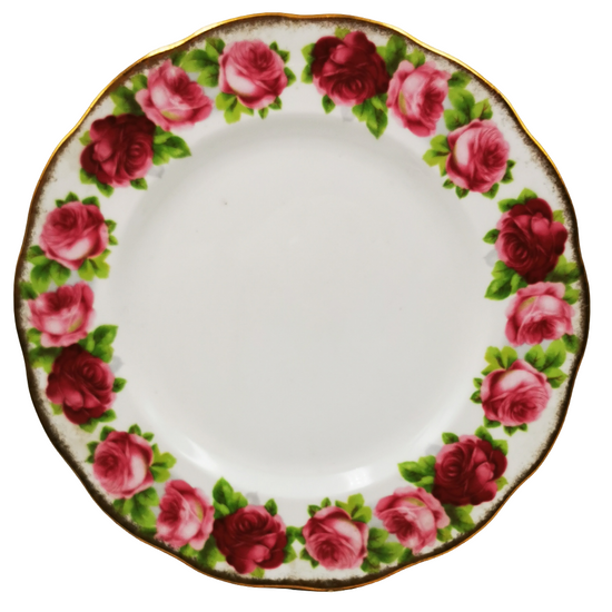Royal Albert Old English Rose China Dinner Plate – Vintage Farmhouse ...