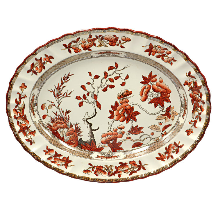 Copeland Spode China Red India Tree 13-inch Oval Platter – Vintage ...
