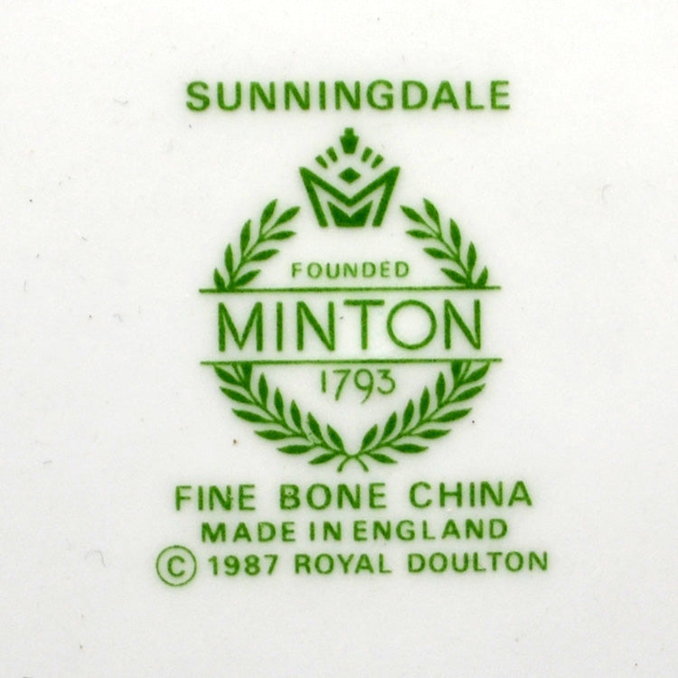Minton Floral China Sunningdale Dinner Plate – Vintage Farmhouse Antiques