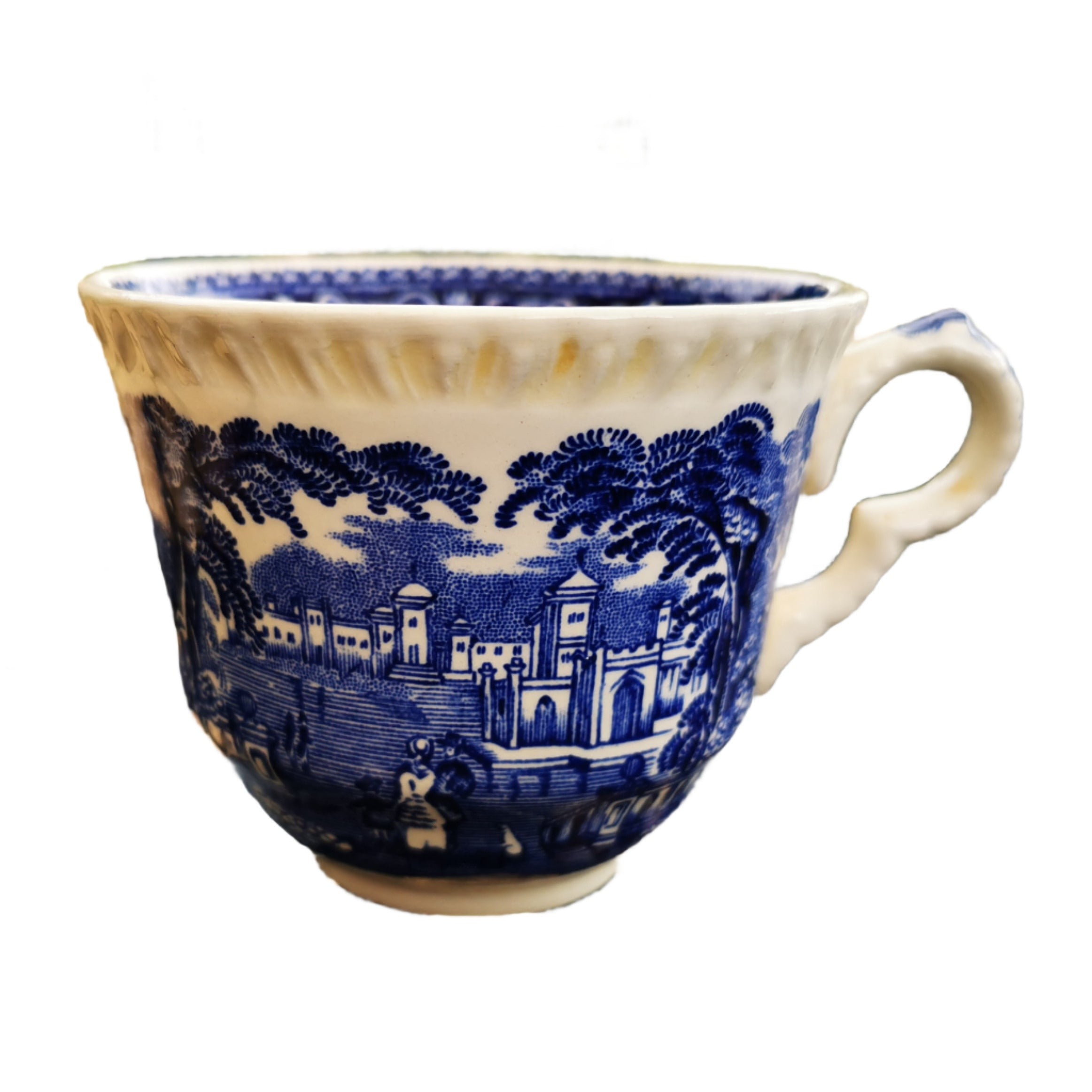 Vintage Masons Blue Vista China Tall Bowl Teacup – Vintage Farmhouse ...