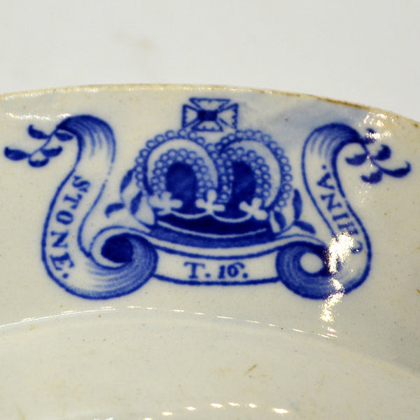 Antique Joseph Twigg Blue and White China 18-inch Blue Willow Platter ...