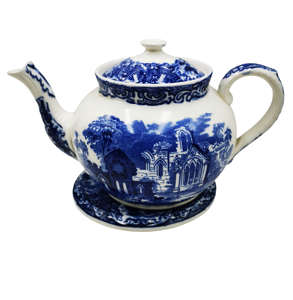 George Jones and Sons Abbey Teapot and Stand – Vintage Farmhouse Antiques