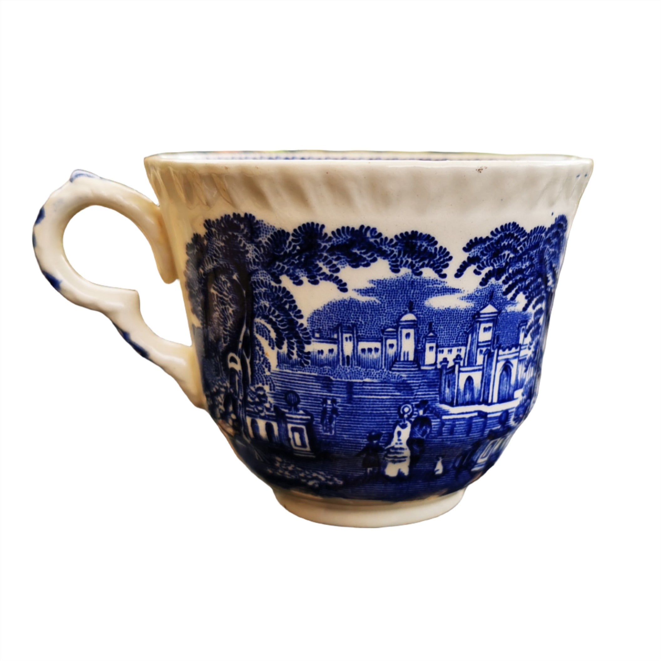 Vintage Masons Blue Vista China Tall Bowl Teacup – Vintage Farmhouse ...