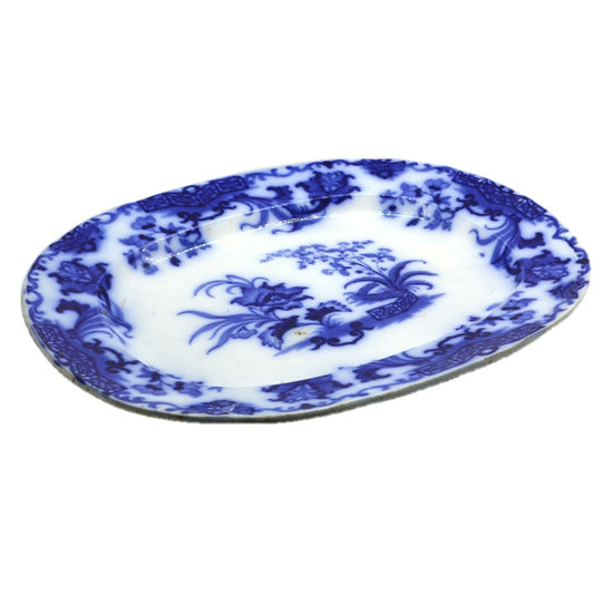 Antique Samuel Alcock Carlton Flo Blue and White China Platter c1840 ...
