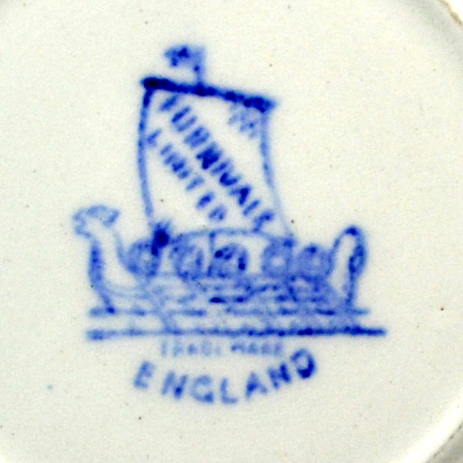 Furnivals Denmark Blue and White China Rib Walled Saucer – Vintage ...