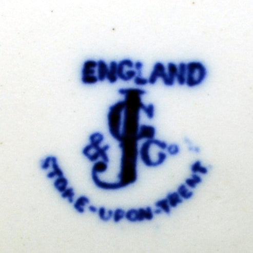 George Jones Blue and White China Willow Plate – Vintage Farmhouse Antiques