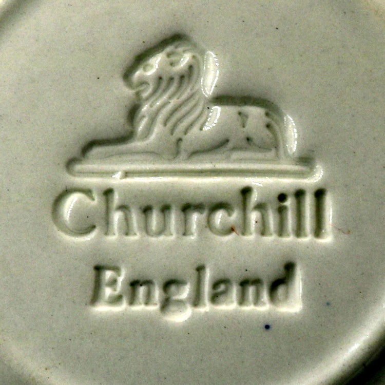 Churchill Blue Willow Blue And White China Teacup and Saucer – Vintage ...