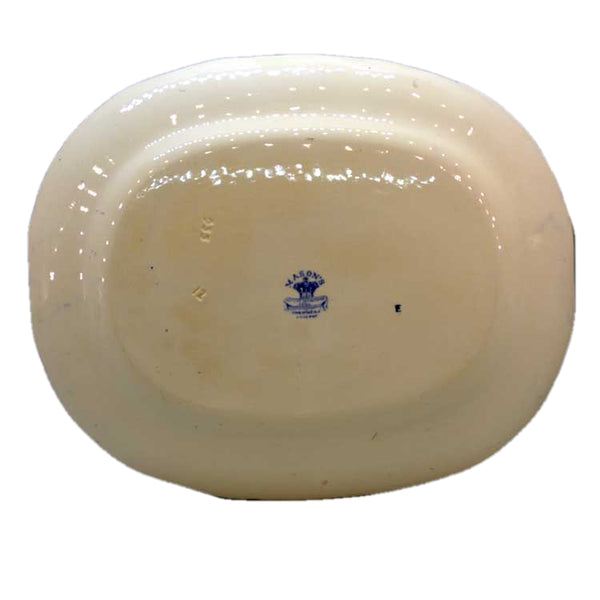 Antique Masons Ironstone Blue & White China Fountains 13 inch platter ...