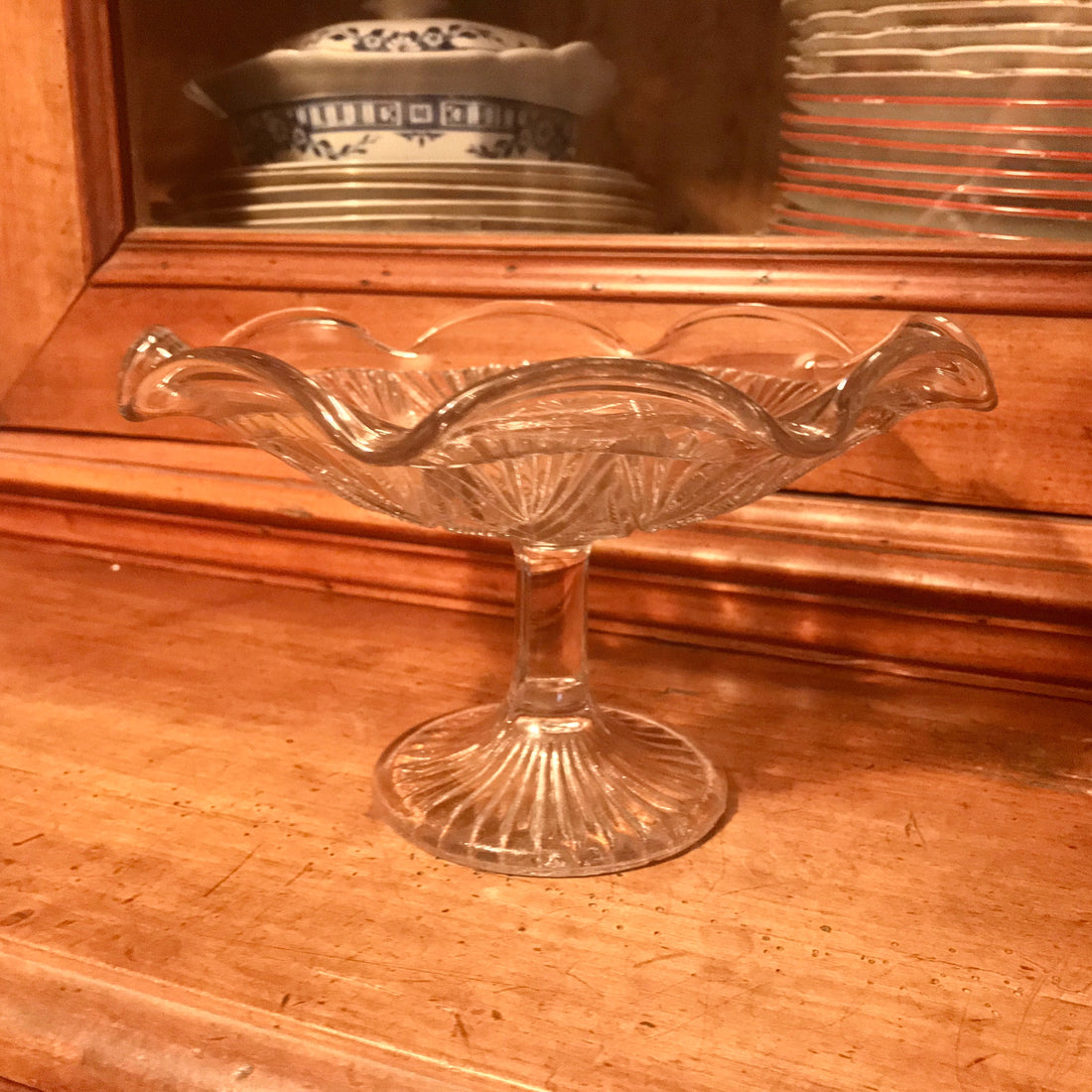 Vintage 1930's Pressed Glass Fruit Stand | Vintage Glass – Vintage ...