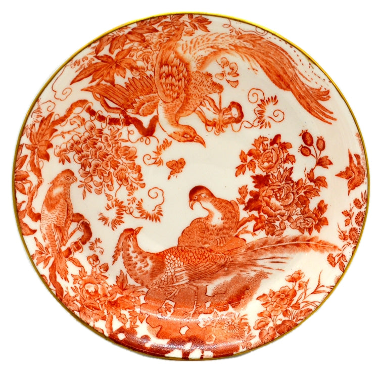 Royal Crown Derby China Red Aves Breakfast Cup and Saucer 1959 ...