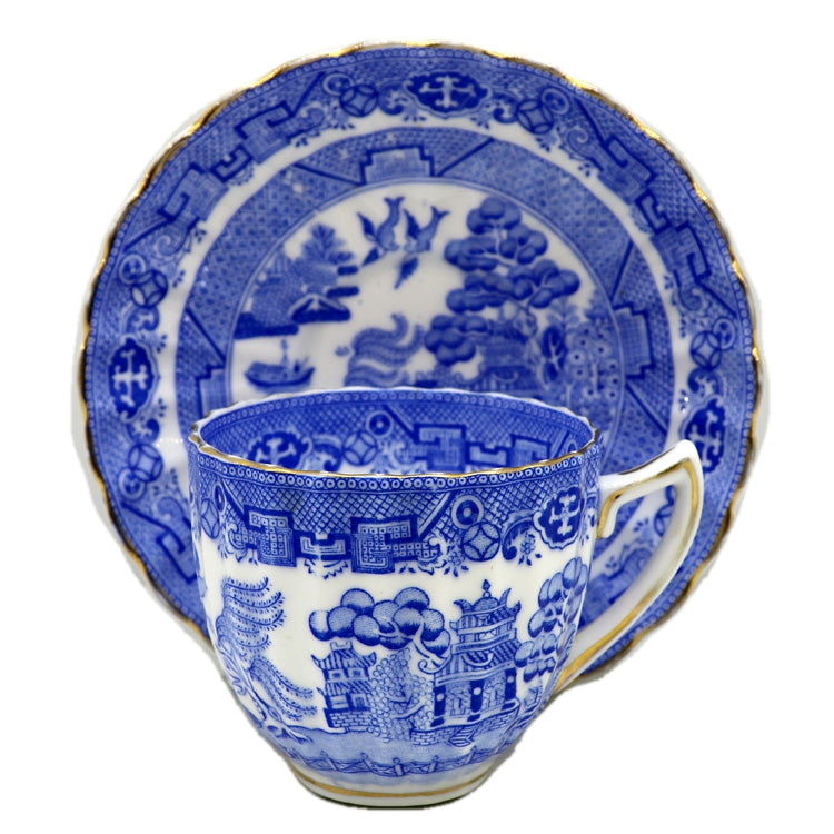 Samuel Radford Blue and White Willow Porcelain China Teacup and Saucer ...