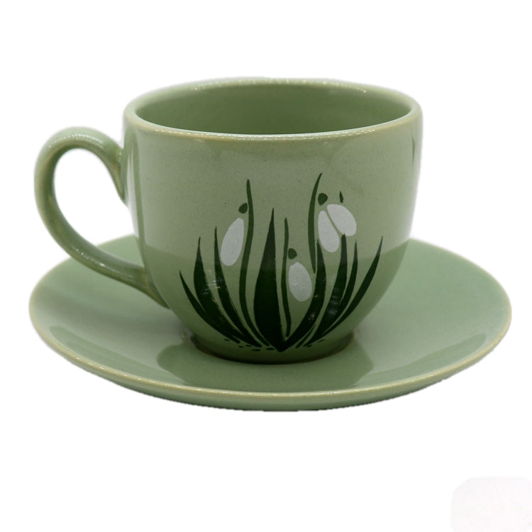 5 pieces bundle Holkham Snowdrop Studio Pottery China 2 x Teacup and S ...